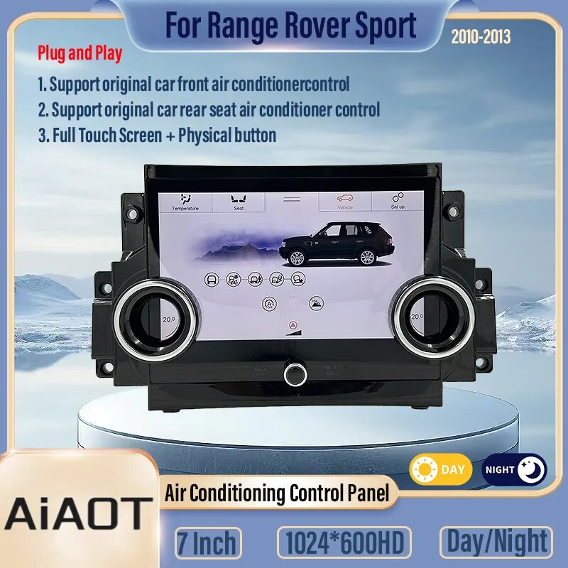 7-дюймовый ЖК-экран для панели управления климат-контролем Range Rover Sport 2010-2013, сенсорный HD-дисплей для стереосистемы