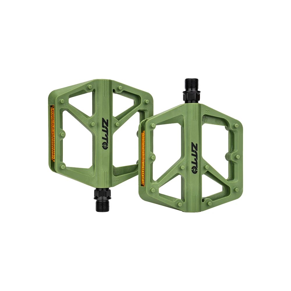ZTTO Сверхлегкая педаль для горного шоссейного велосипеда, платформа, нейлоновые педали, герметичные подшипники, подножка для езды на велосипеде, противоскользящие плоские педали BMX