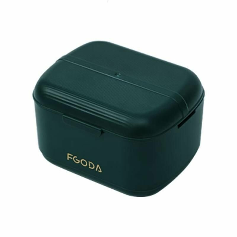 Кейс для хранения и ухода за зубными протезами, Зеленый