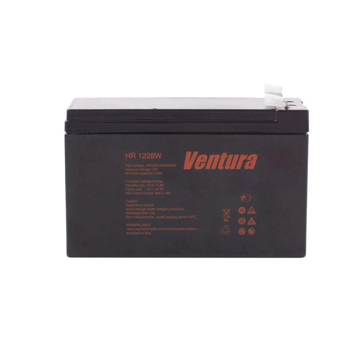 Аккумуляторная батарея для ИБП Ventura HR1228W 12V/7Ah (183676) черный