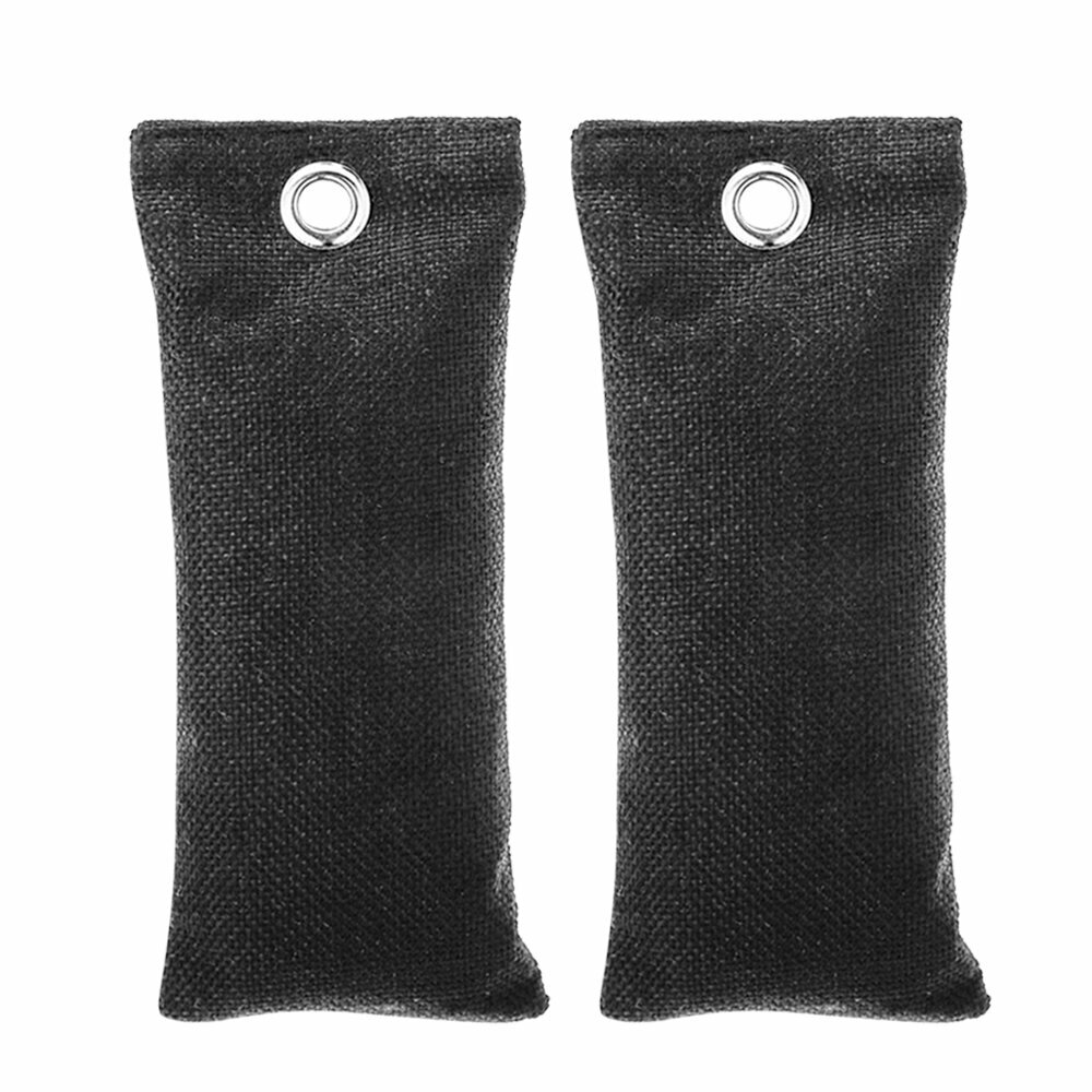 2 Pack 75g Сумки с бамбуковым углем для дома Активированный уголь Поглотитель запахов Удаляет TVOC Очищает воздух для дома автомобиля гардероба шкафа, Цвет: Серый/ Светло-зеленый/ Розовый/ Черный (Выбор), Материал: Уголь + SMS невафленое полотно +