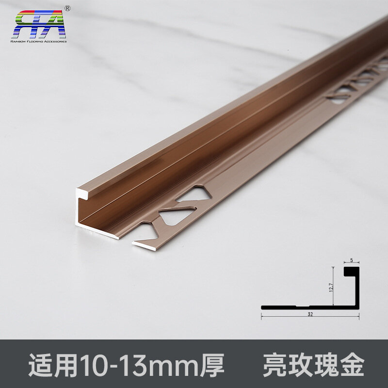 Алюминиевый уголок для плитки, кромка для деревянного пола, каменная кромка, угловая кромка, уплотнительная лента, плинтус