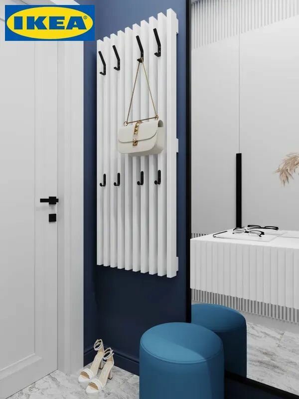 Вешалка настенная, 52х5.6х135 см