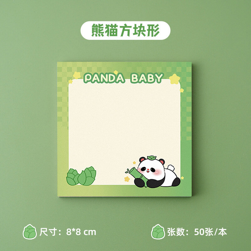 Заметки Panda, отрывные, нелипкие блокноты, маленький блокнот для студентов, милый портативный блокнот в стиле Ins с высокой ценностью