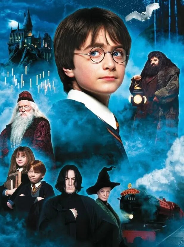 Алмазная Мозаика "Гарри Поттер" 40*50 См, Безрамная, Идеальна Для Дома, Украшения, Подарков.