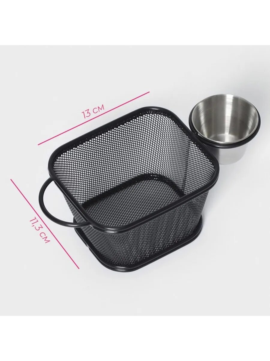 Стильная подставка для закусок с соусником