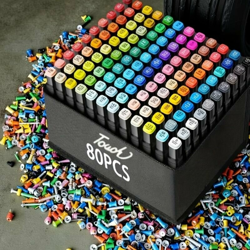 Набор маркеров, толщина: 1 мм, 80 шт.