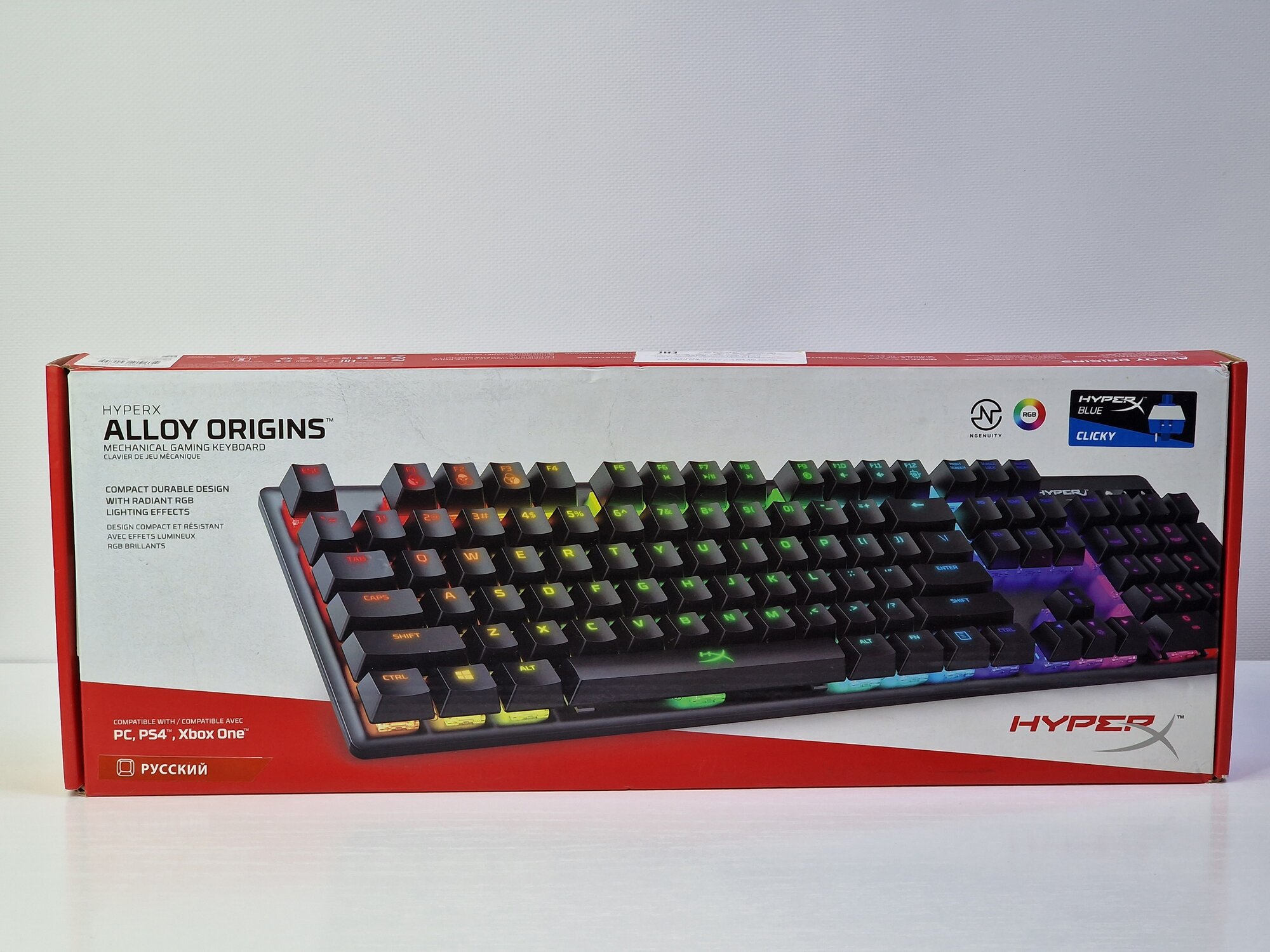 Клавиатура HyperX Alloy Origins механическая черный USB for gamer LED