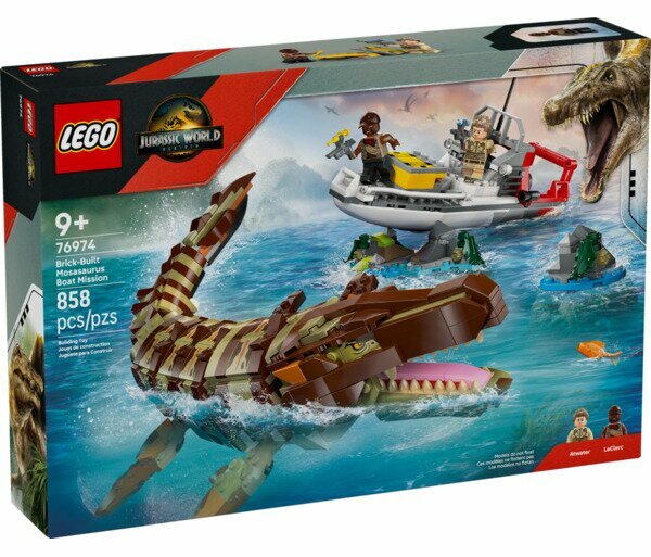 Конструктор LEGO Jurassic World 76974 Миссия на лодке с Мозазавром (Lego 76974)