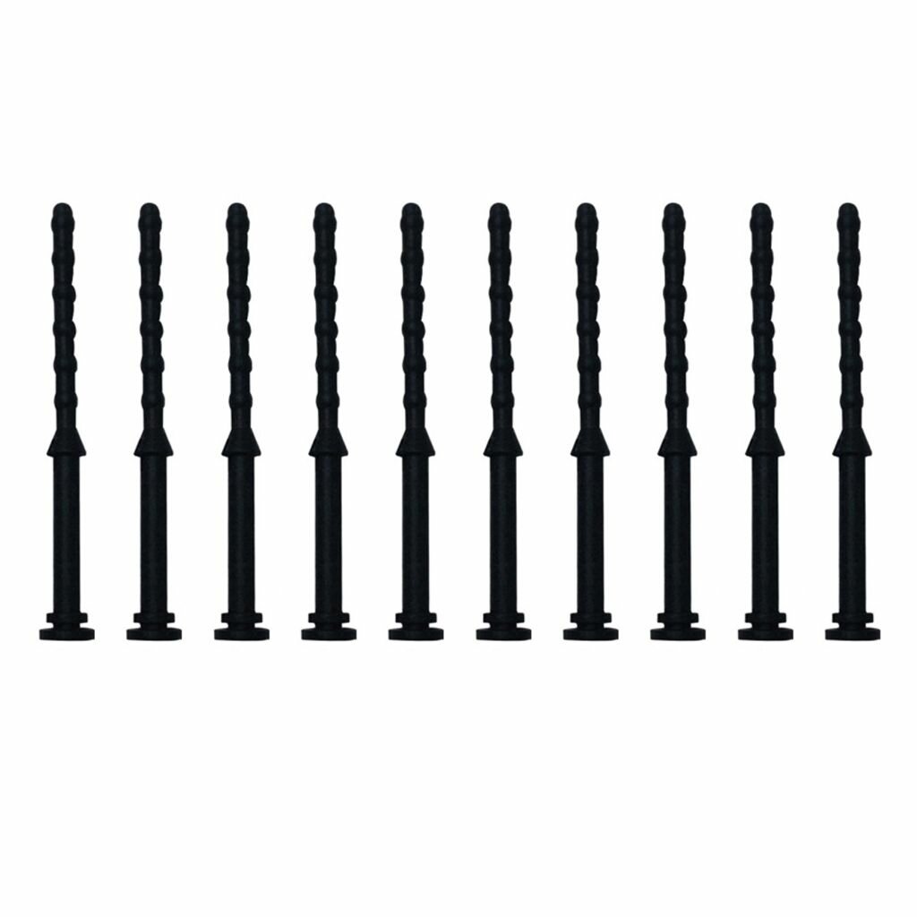 10 шт. 25 мм антивибрационные резиновые заклепки для вентиляторов ПК, Черный - B