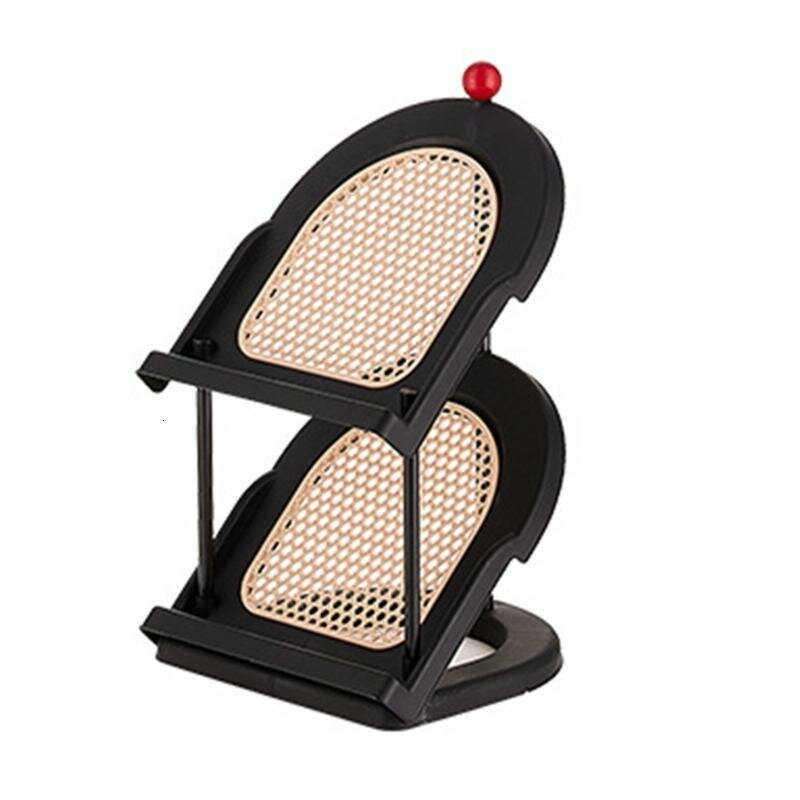 Многоярусная наклонная полка для обуви, Черный - 2