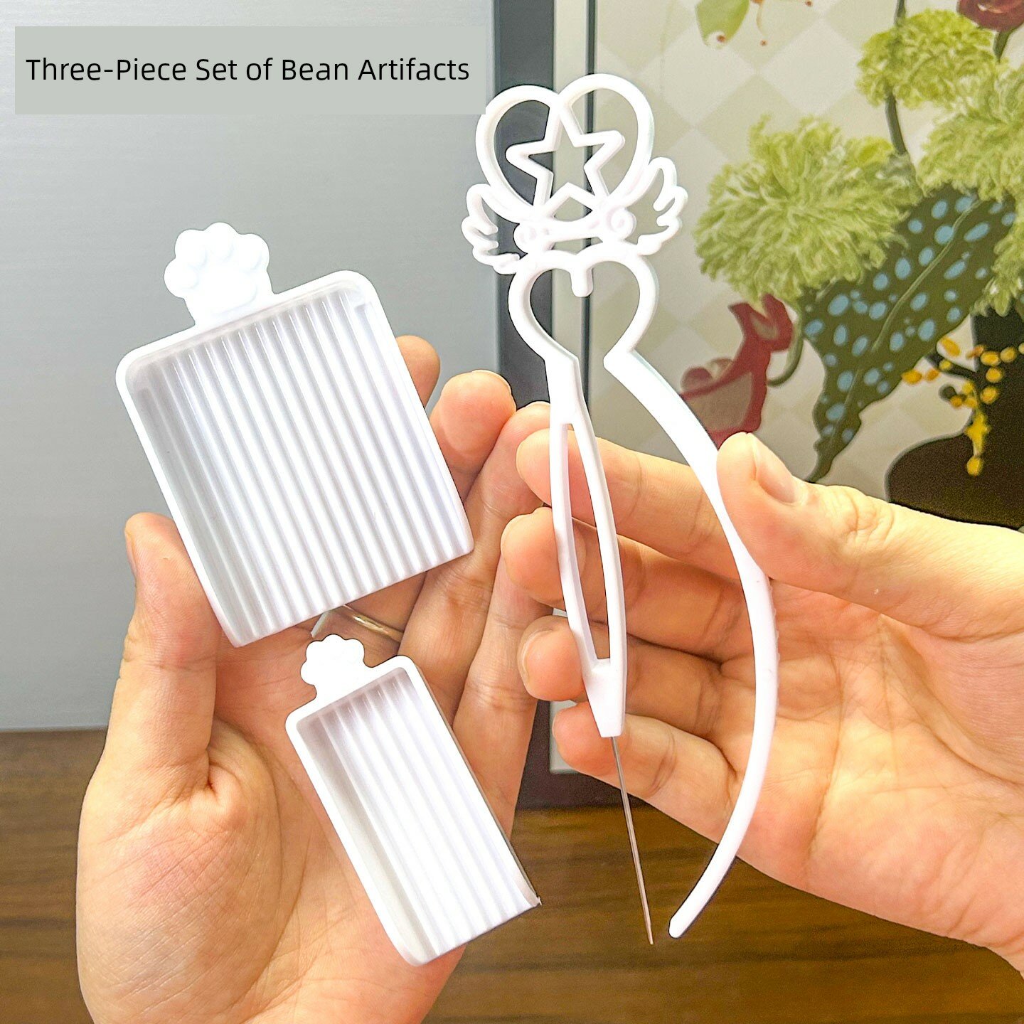 Набор из 3 шт. розовых волшебных палочек в форме сердца, декоративный инструмент для детских бусин, забавный дизайн