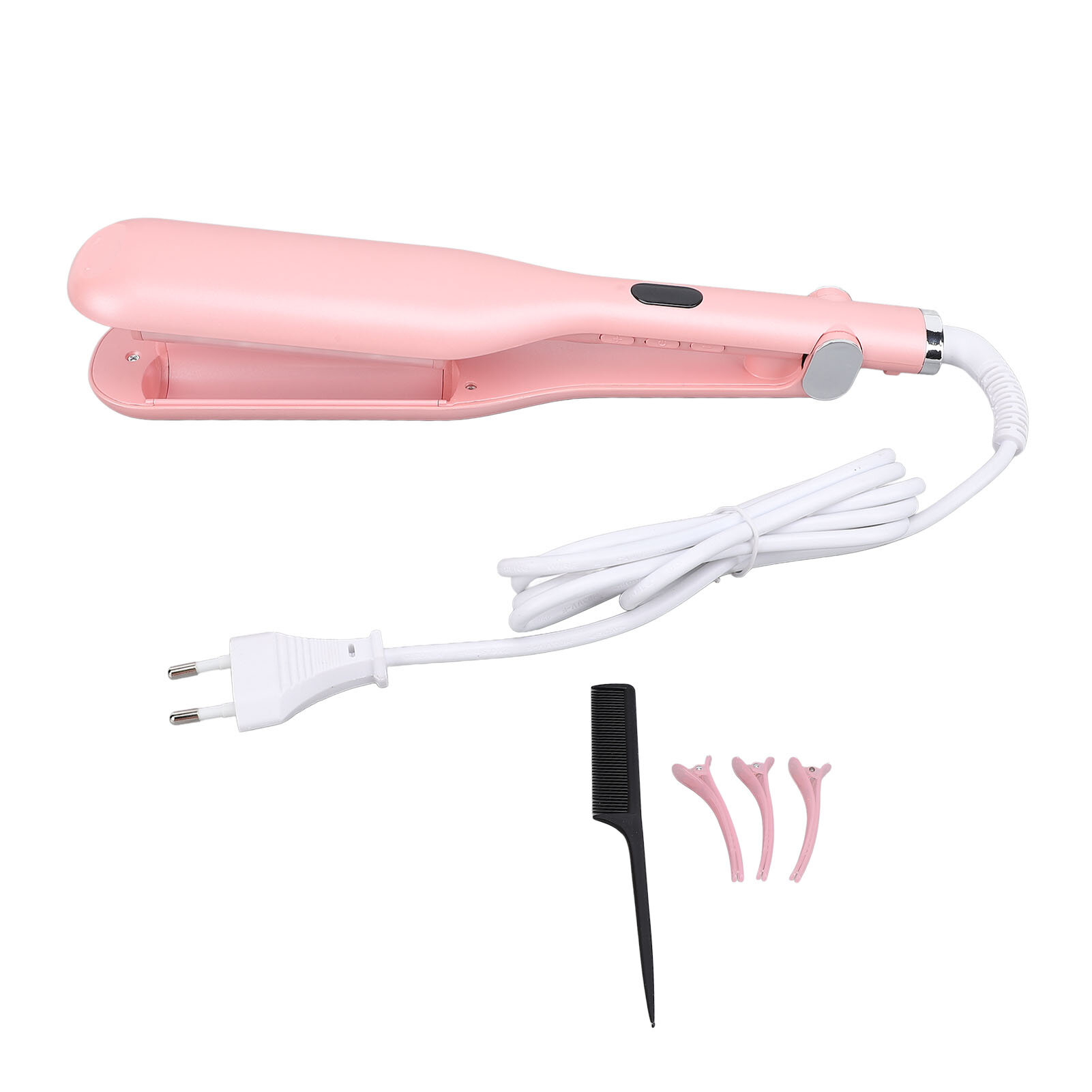 Щипцы для завивки волос Wave Curl, турмалиновые, керамические, быстро нагревающиеся, портативные, для женщин, розоватые