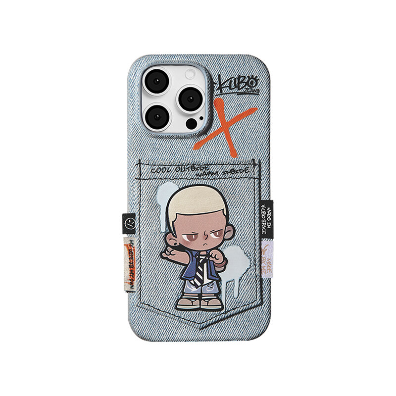 Чехол для iPhone 15 Pro Max унисекс POP MART KUBO JEANS