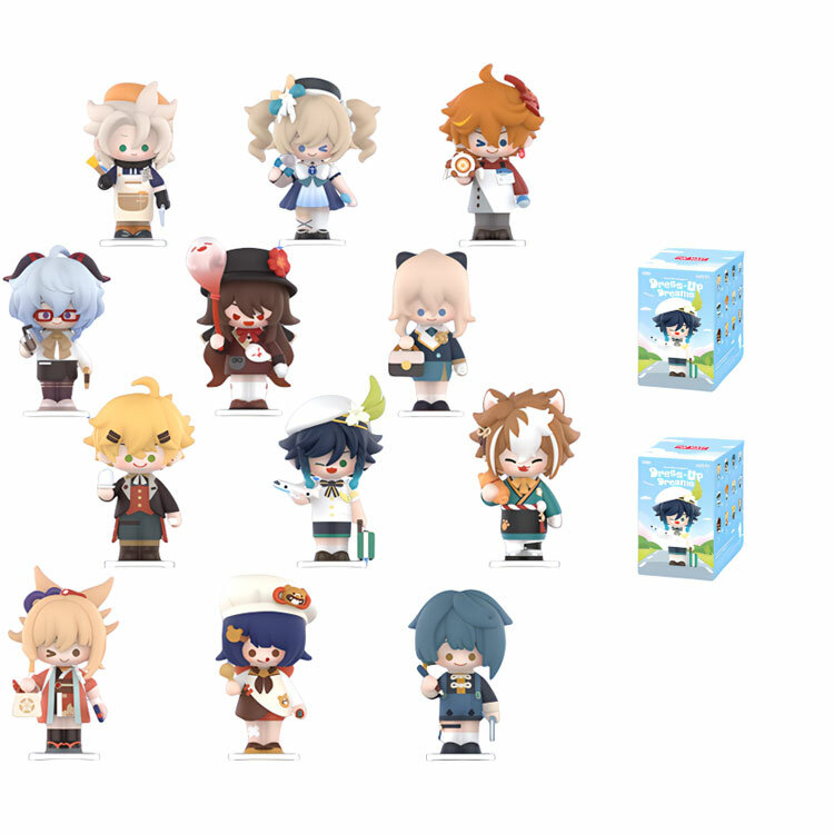 Коллекционные фигурки POP MART Genshin Impact "Комикс", Two Blind Boxes (Random Style)
