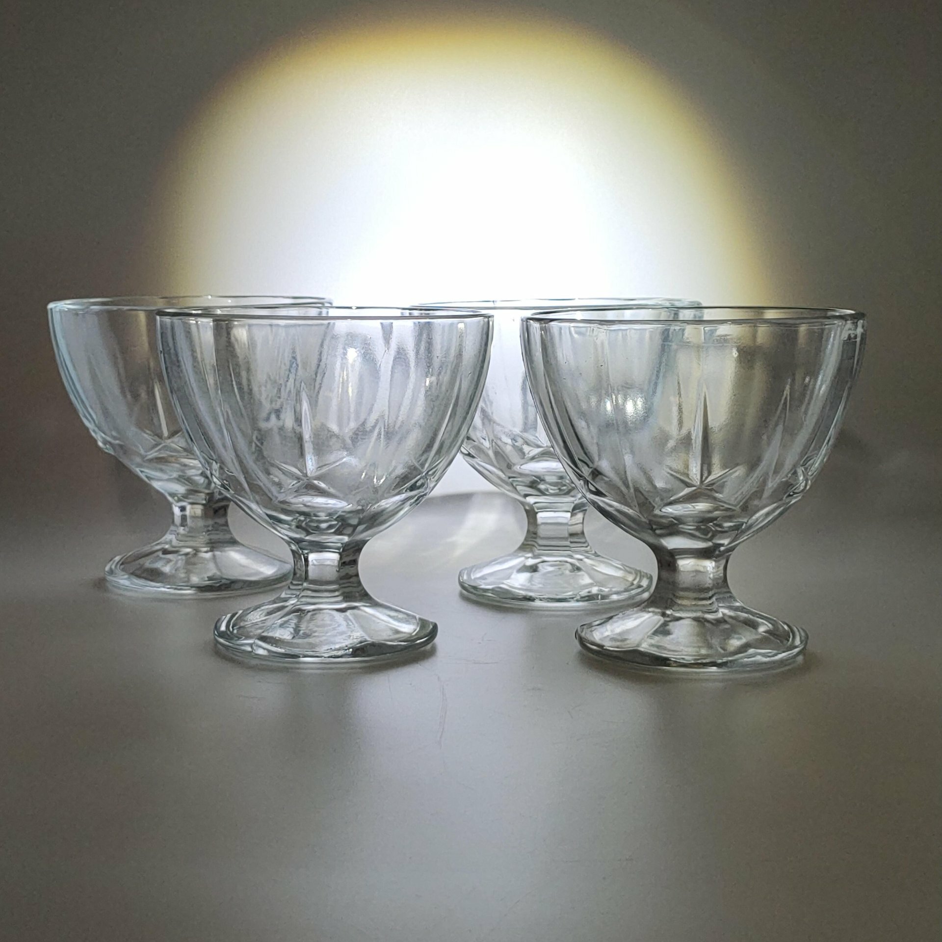 Набор из 4-х креманок для мороженного "Мальдивы", стекло, Luminarc, Франция, 2010-2025 гг.