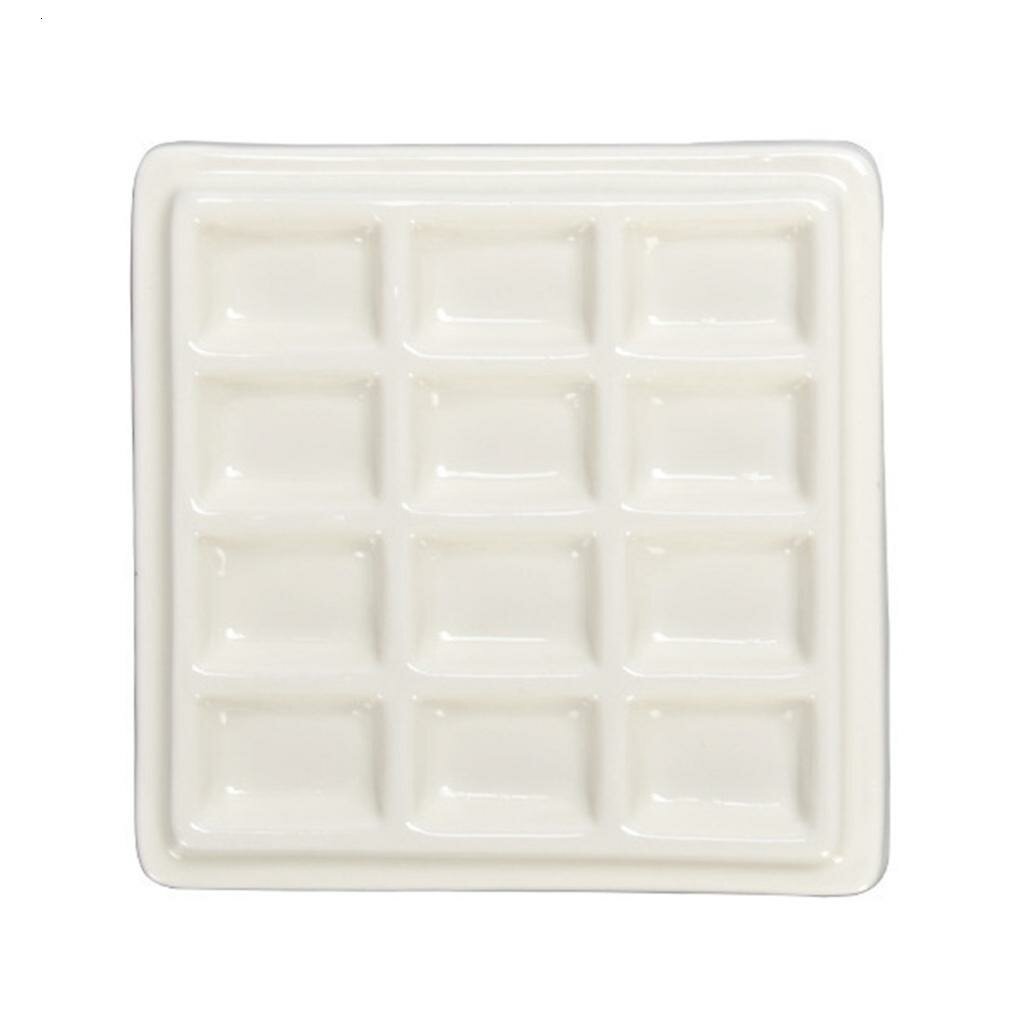 Керамическая палитра для красок, 12 секций