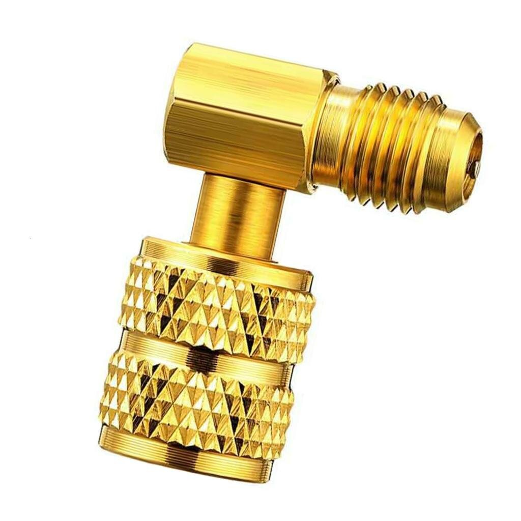 Адаптер R410A 45/90/180 градусов, 5/16 дюйма (SAE) женский — 1/4 дюйма (SAE) мужской, 90 градусов