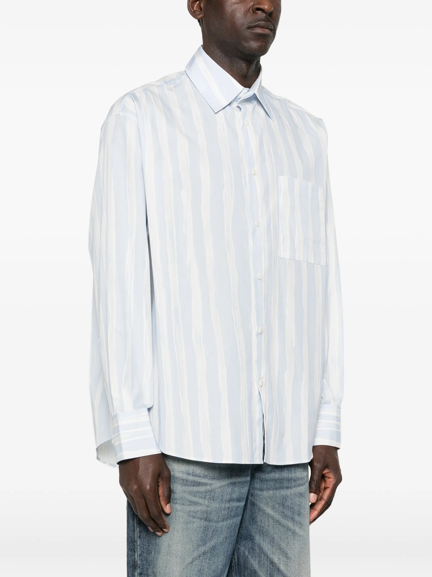 Рубашка Jacquemus, размер 48 EU, blue — фото 1