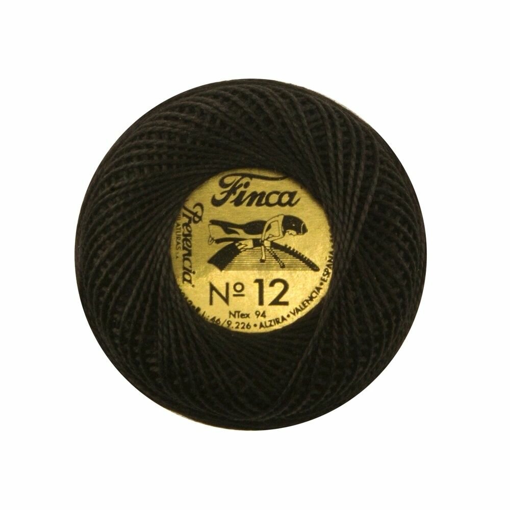 Мулине PRESENCIA HILATURAS "Finca Perle" жемчужное, №12, однотонный цвет 0007, 1 моток