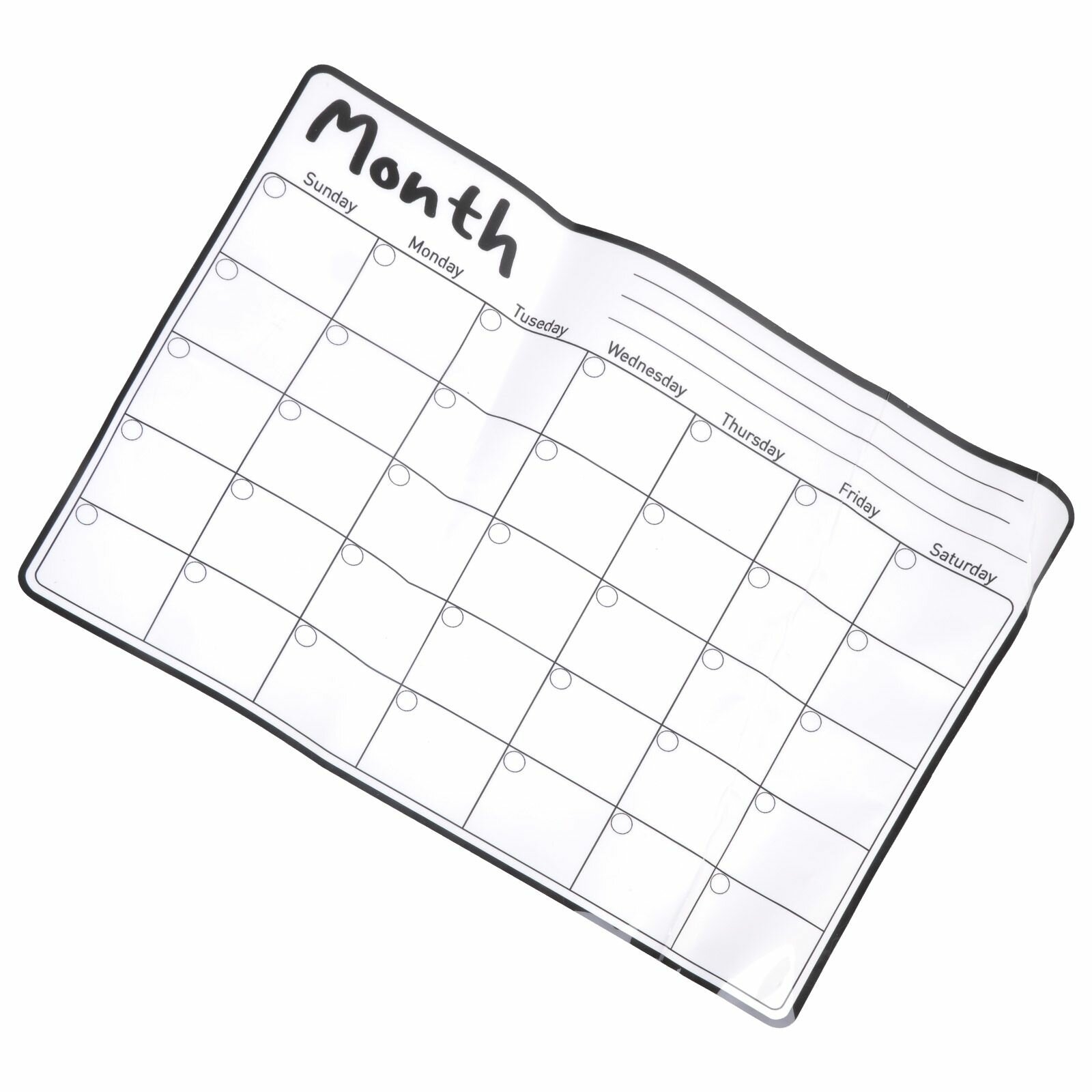 График дел для стирания маркером с магнитным ежемесячным календарем и еженедельной доской