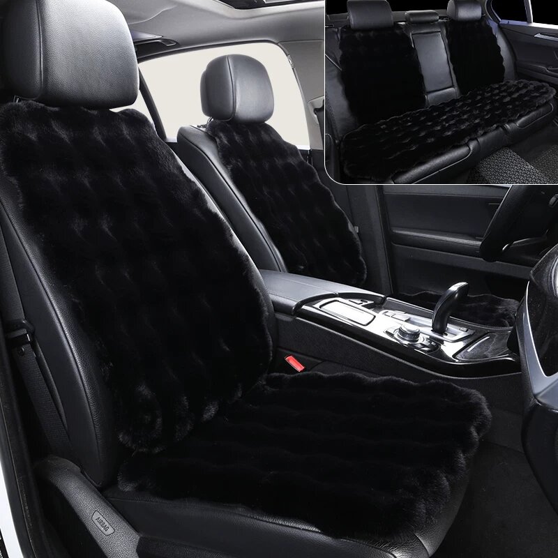 Зимняя накидка на автомобильное сиденье, плюшевая, цельная, из пузырчатого вельвета, утолщенная и уплотненная, новая,