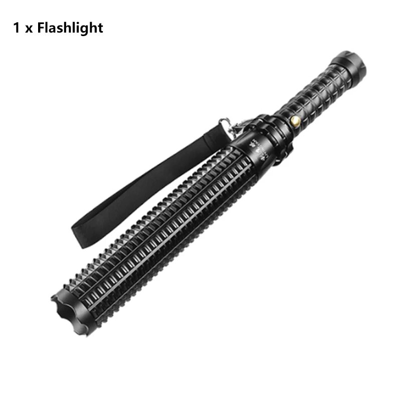 MEISK T6 LED Телескопический фонарь Черный, no battery Black