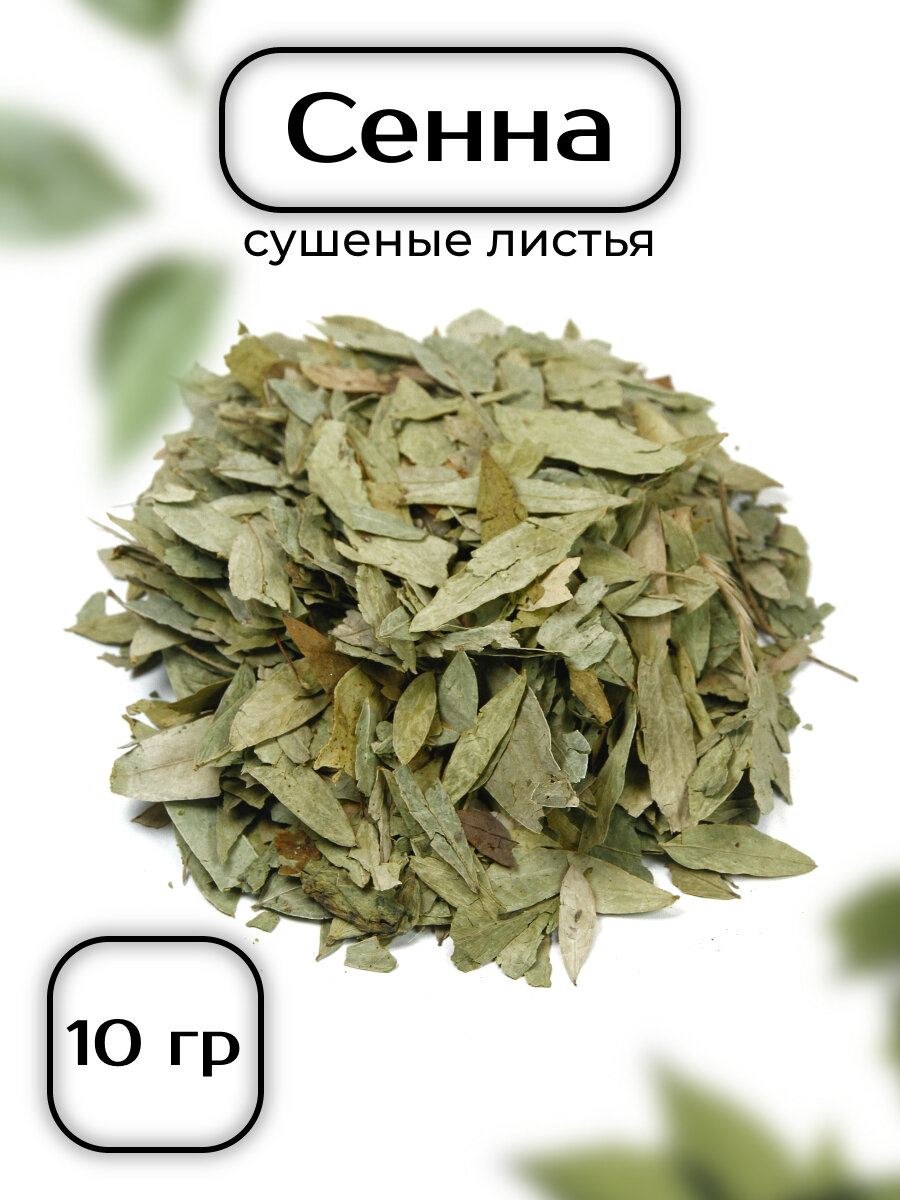 Сенна (Кассия) сушеные листья 10 гр - сухоцветы для свечей, творчества и ритуалов