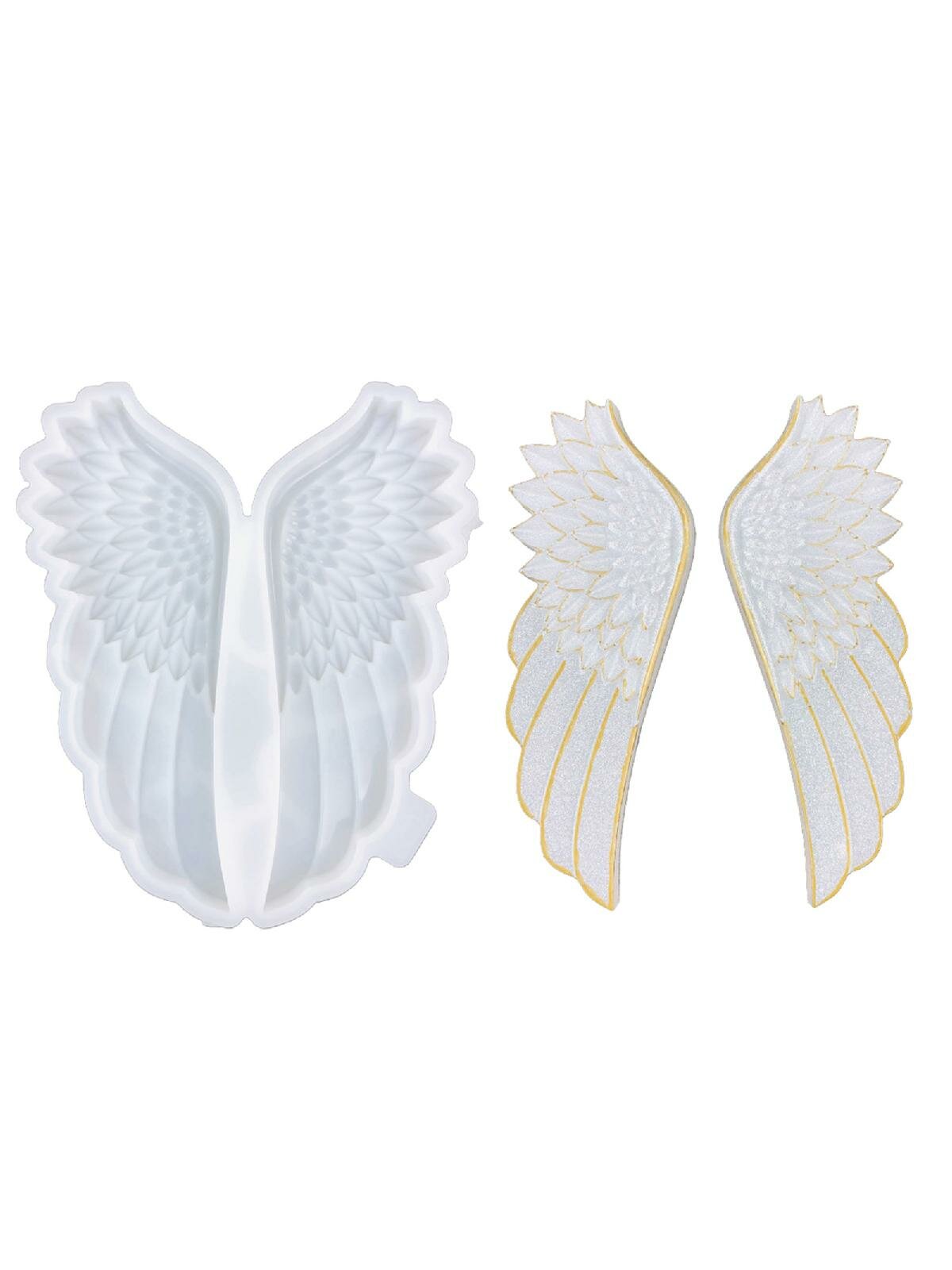 Силиконовая форма для поделок ручной работы, формы в форме крыльев ангела, форма для гобеленов