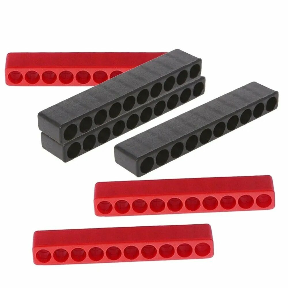 Полоска-органайзер для бит, держатель бит для отверток, полоска для хранения бит, органайзер для сверл с шестигранными хвостовиками, 10 отверстий, 6 шт.