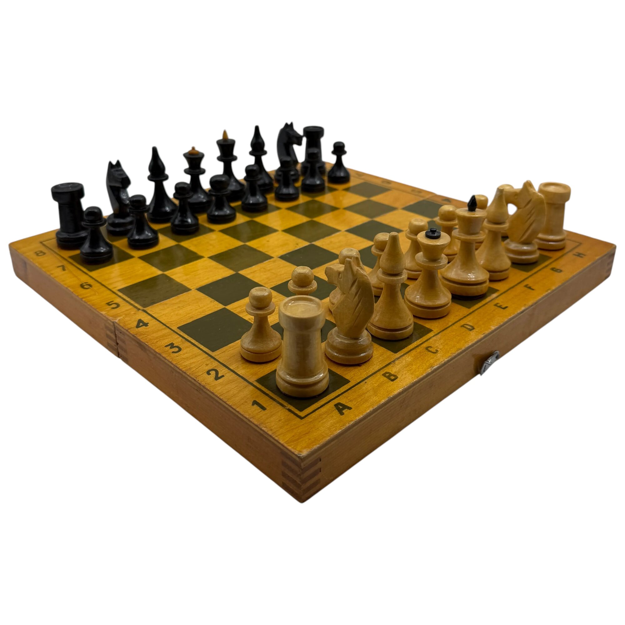 Шахматы с деревянной доской 30*30 см, дерево, 1980-1990 гг, СССР