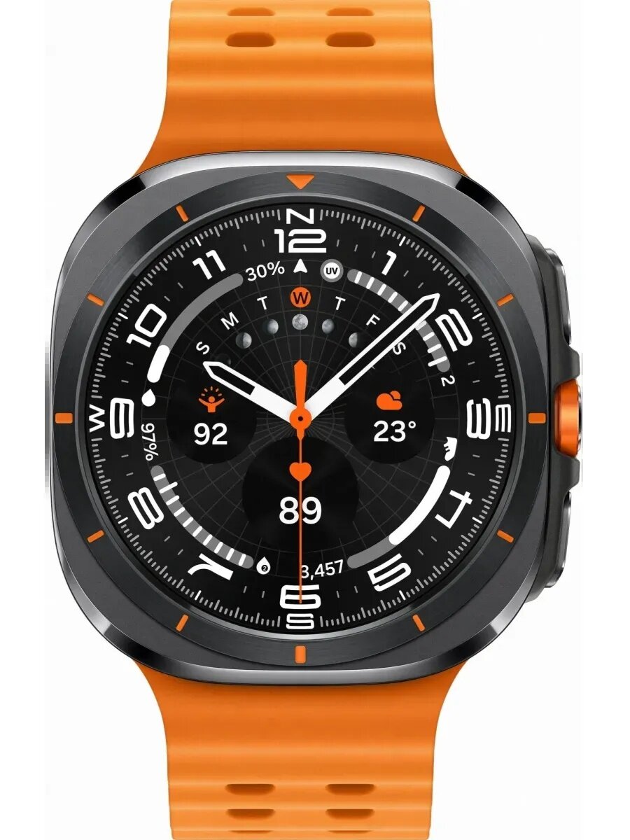 Samsung Galaxy Watch Ultra 47 мм Black Titanium, титановый корпус, 64 МБ, Wi-Fi + LTE, 5G, защита WR100