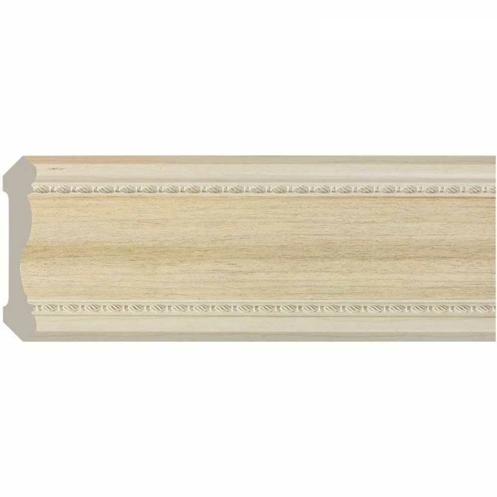 Карниз, Интерьерный багет, набор 2 шт. 100х71х1100мм, Лён Cosca 178-12