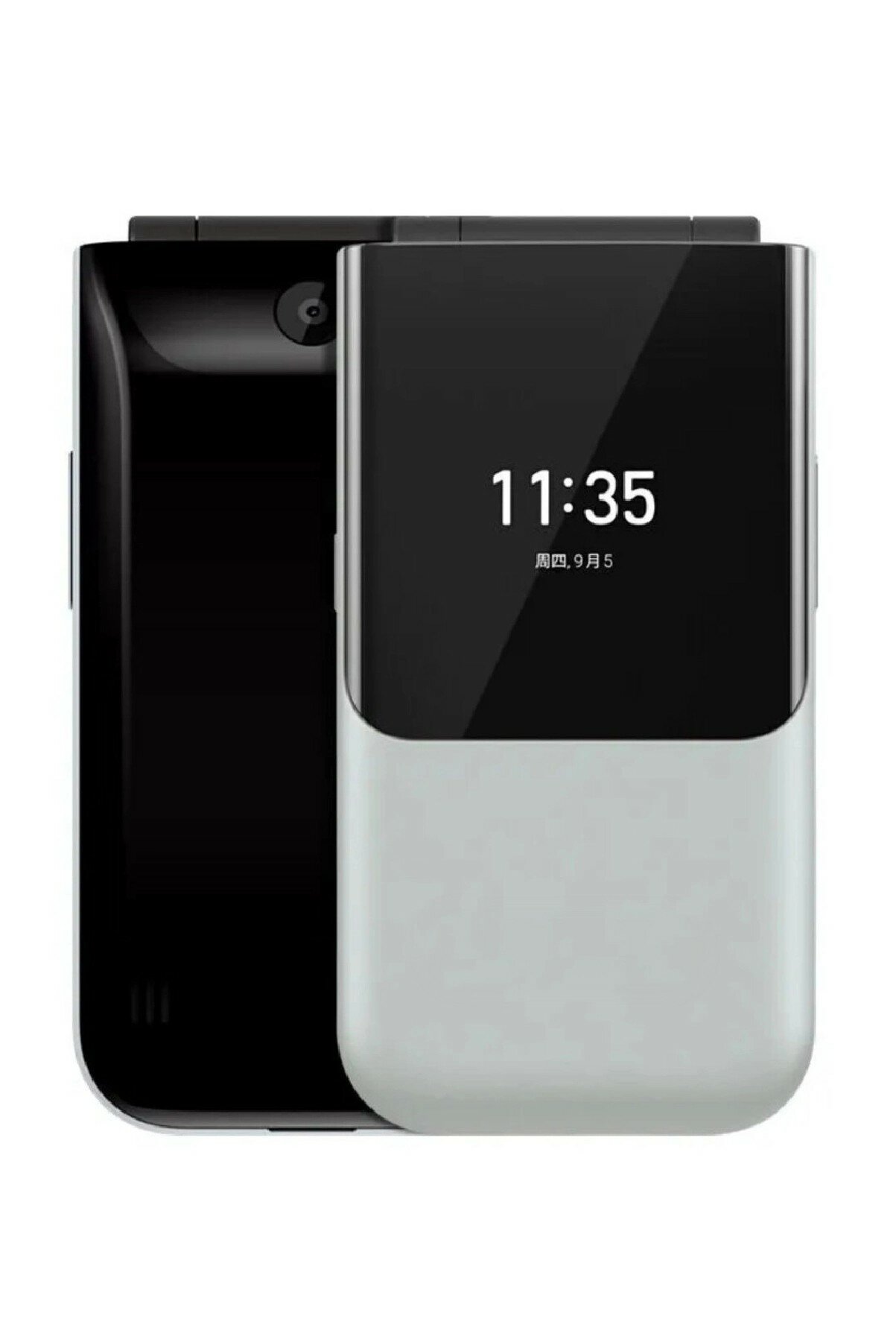 Телефон кнопочный 2720 Flip серый, раскладной, Bluetooth, SIM 2, 2 экрана, 2G