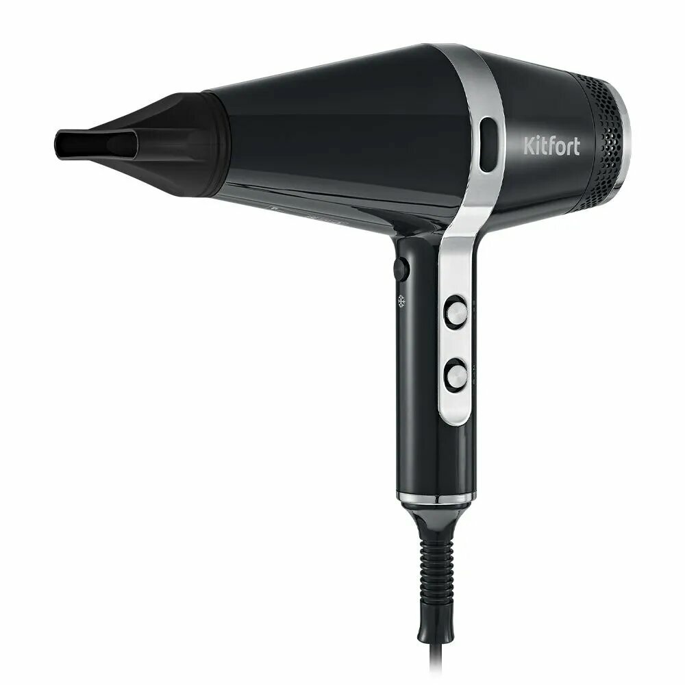 Фен Kitfort КТ-3256 черный/серебристый