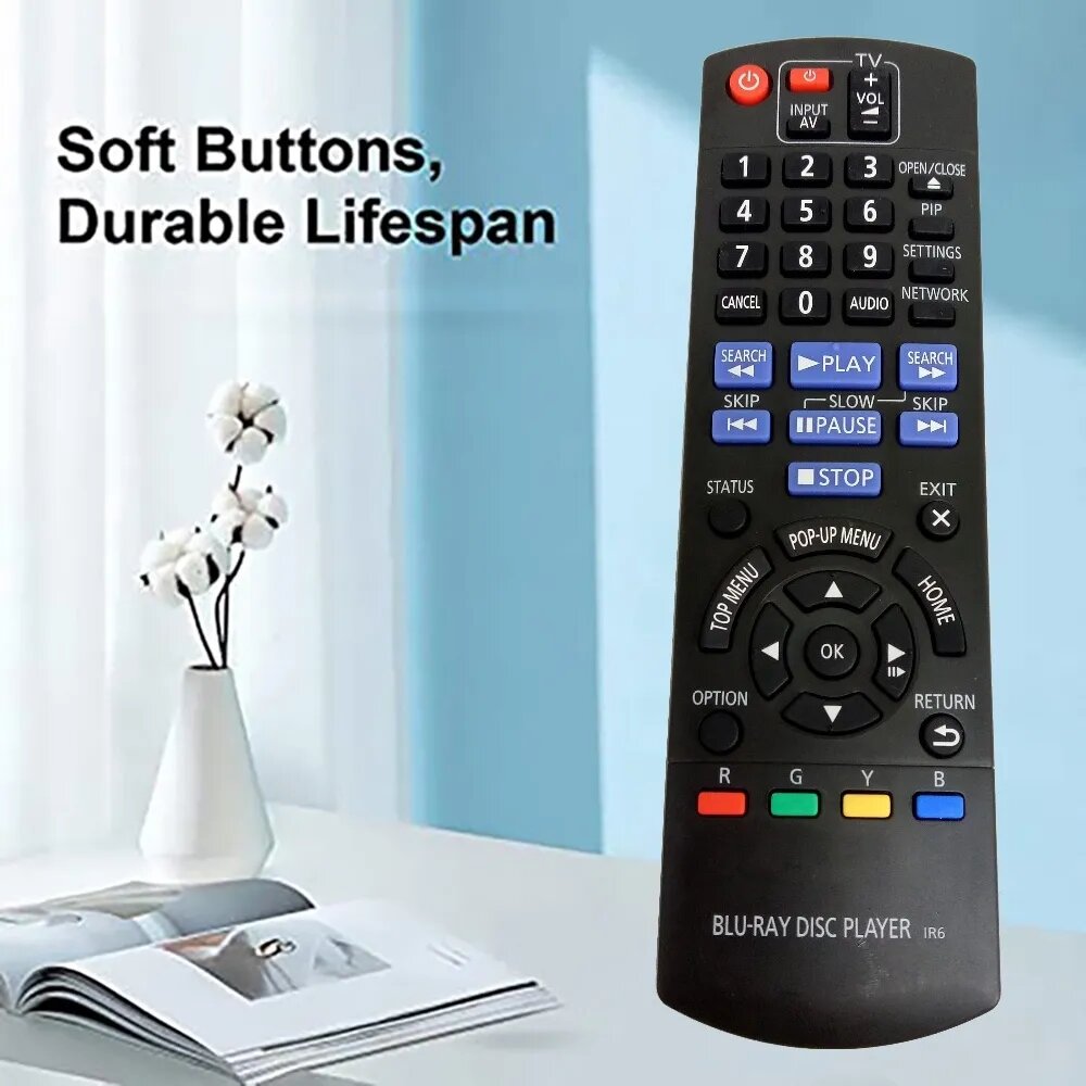 Пульт дистанционного управления для Blu-Ray-плеера Panasonic Пульт дистанционного управления DMPBD75GN Бытовая электроника (черный)