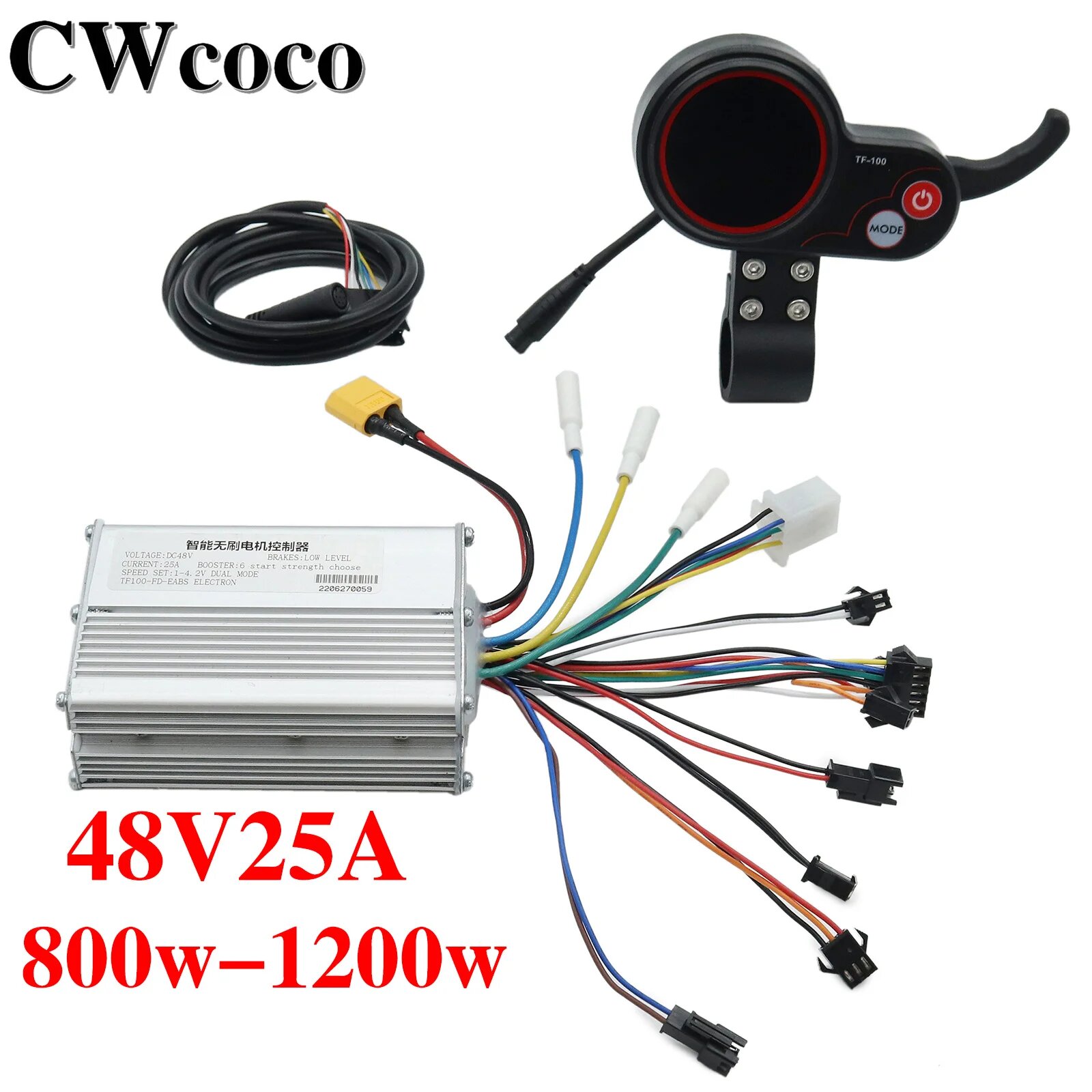 Контроллер скутера 48V 25A 800W-1200W CWcoco