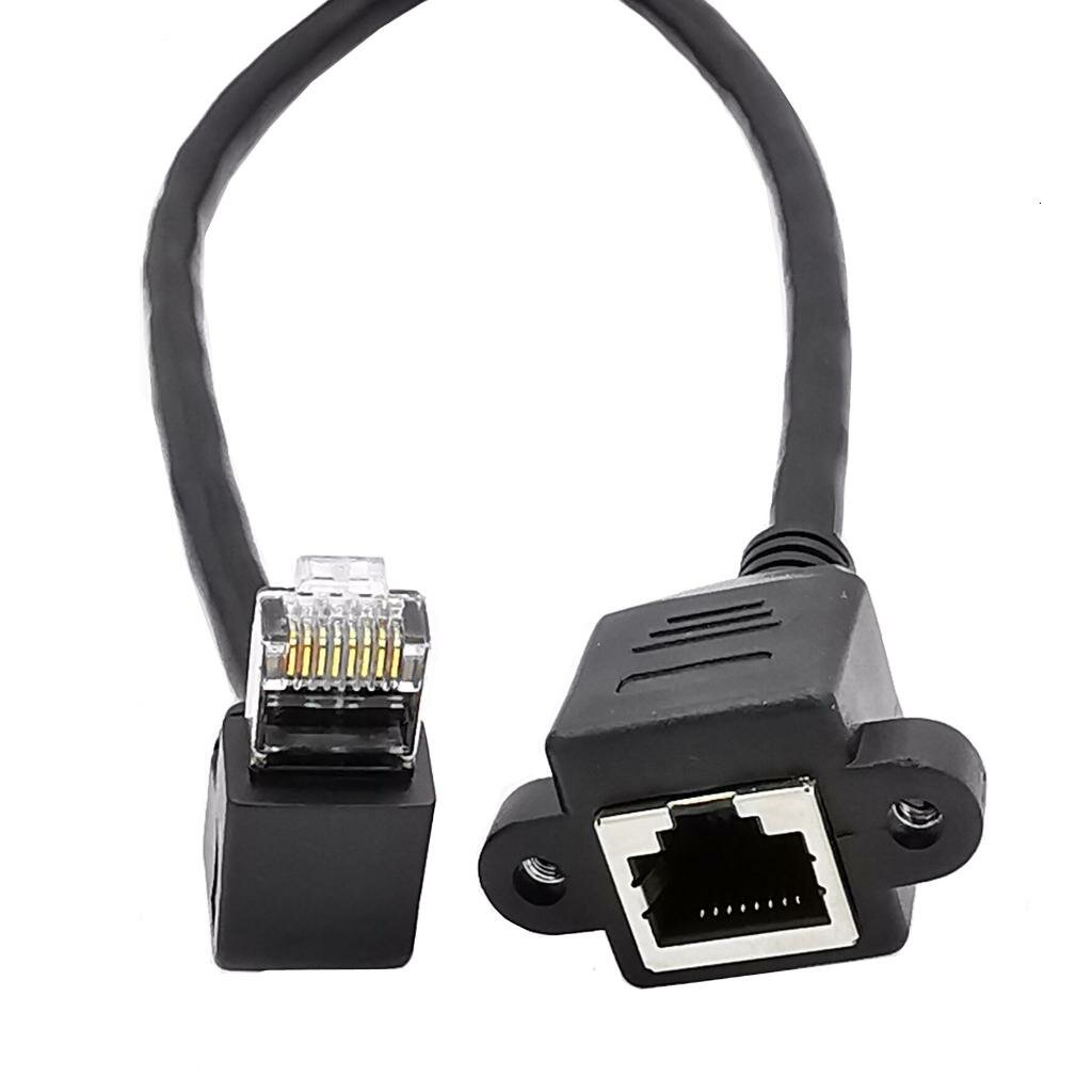 Угловой кабель Ethernet 90°, 30 см, Наклонись