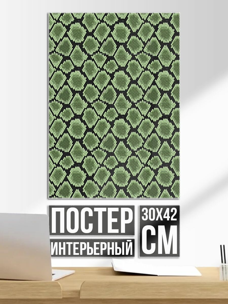 Постер на стену Змеиная Шкура Snake