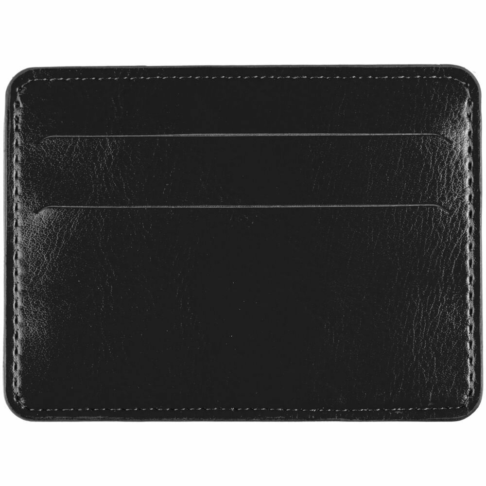 Чехол для карточек Nebraska, черный, искусственная кожа