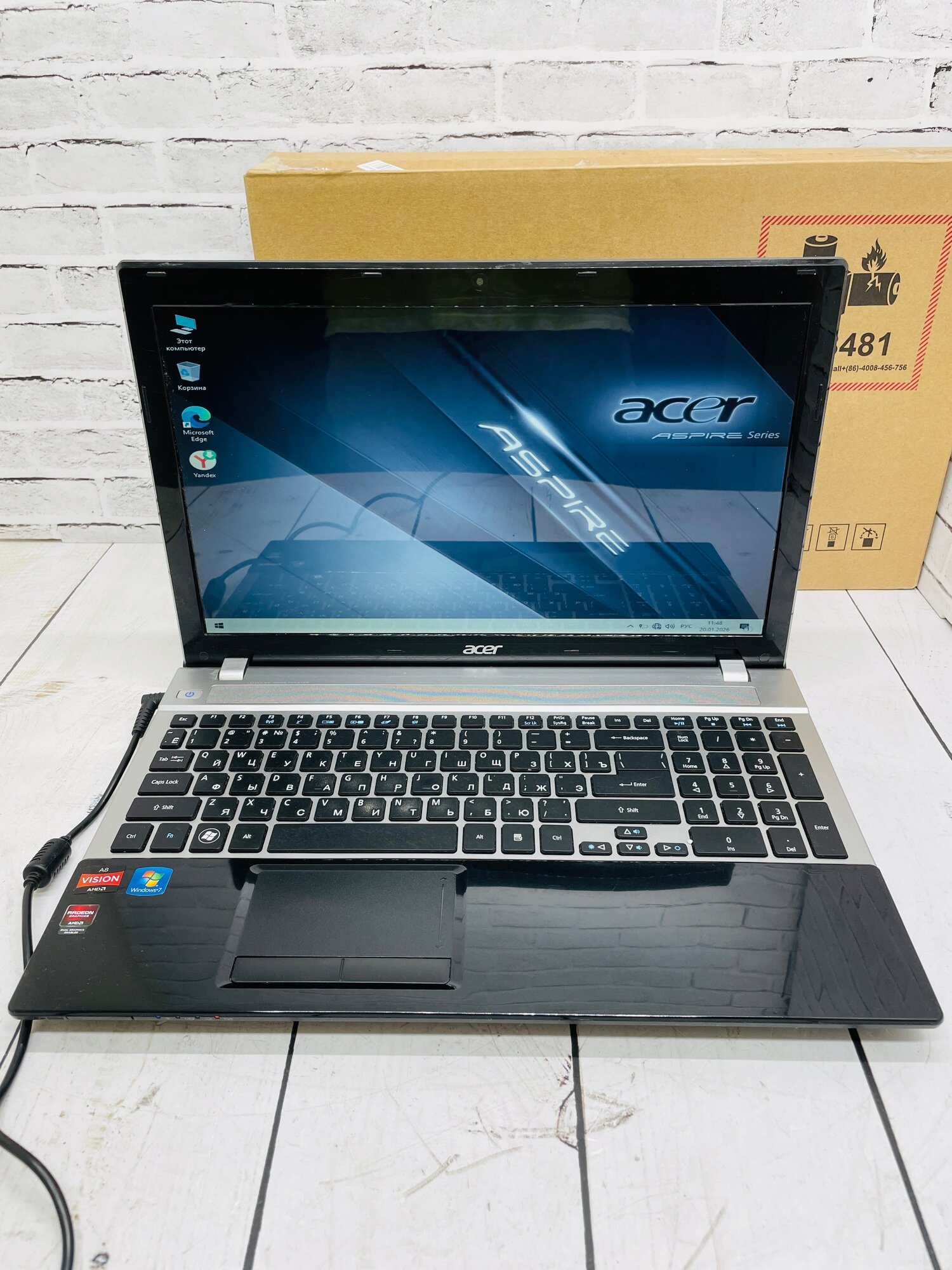 Игровой ноутбук 15,6, Acer V3-571, AMD A8 4500, 6 Gb DDR3, 120 Gb SSD, AMD Radeon 7670