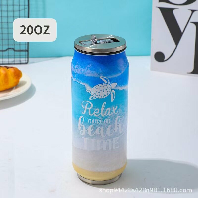 Автомобильная кружка в форме банки Coca-Cola, 480 мл.