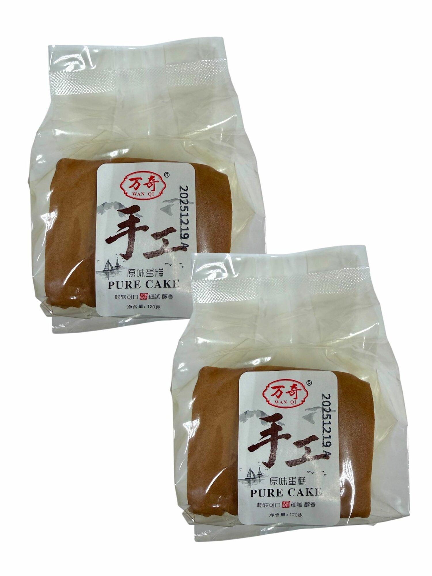 Wan Qi Торт ручной работы Оригинальный вкус 2 шт х120 гр