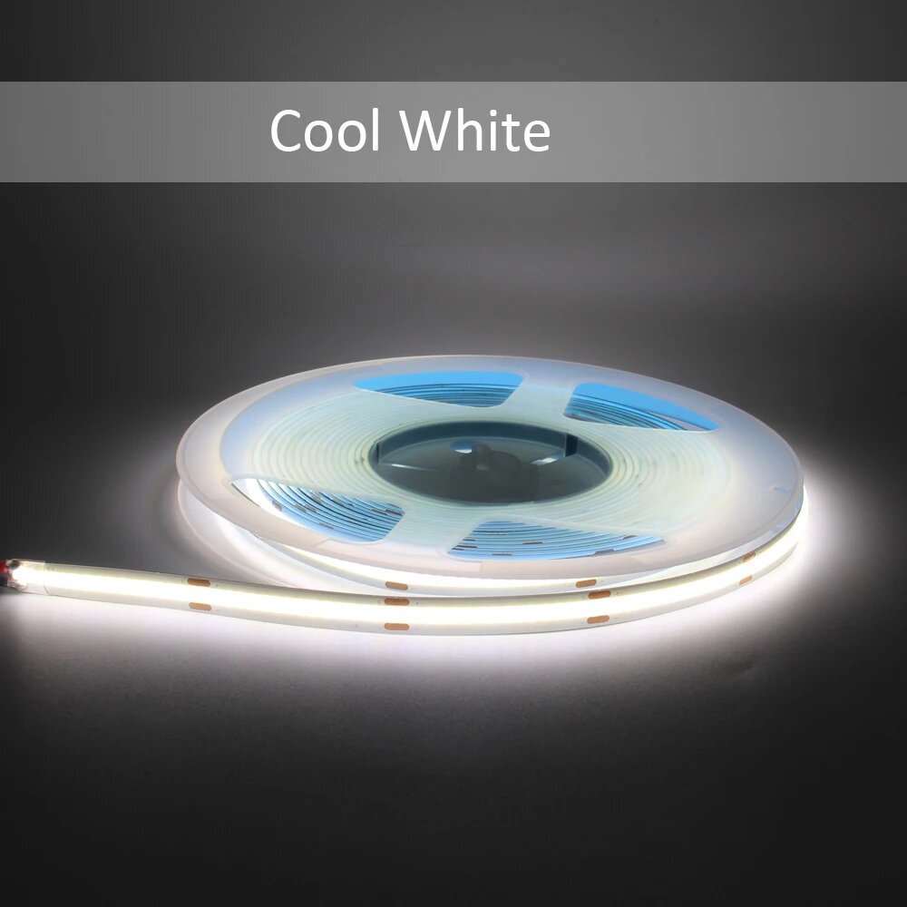 Светодиодная лента COB Cool White 6000K, 1m, 24V