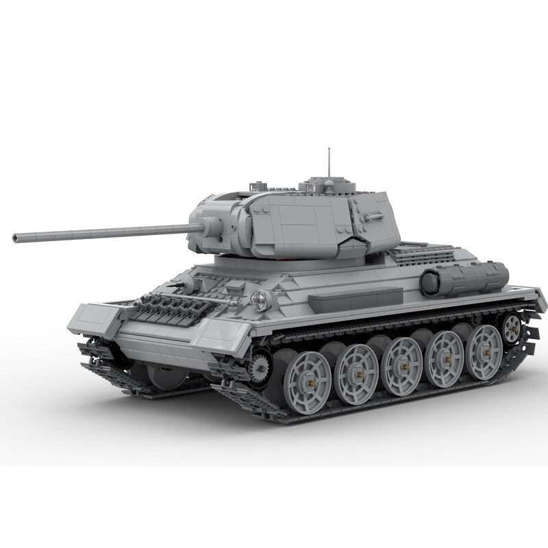 Набор строительных блоков MOC, игрушки серии Вторая мировая война 53096 Советский Т-34 85 Радиоуправляемый танк