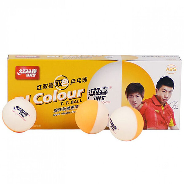 Мячи для настольного тенниса DHS BI-Colour 40+ Plastic ABS x10 Мulticolor 2D40C