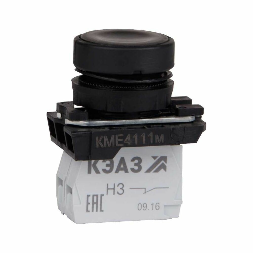 Кнопка управления КМЕ4111м 1но+1нз IP40 цилиндр черн. КЭАЗ 248240