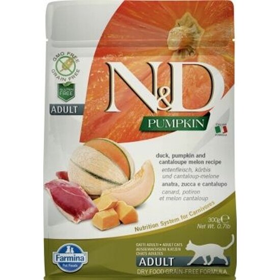 Корм сухой Farmina N&D, для кошек, утка и тыква 300 г