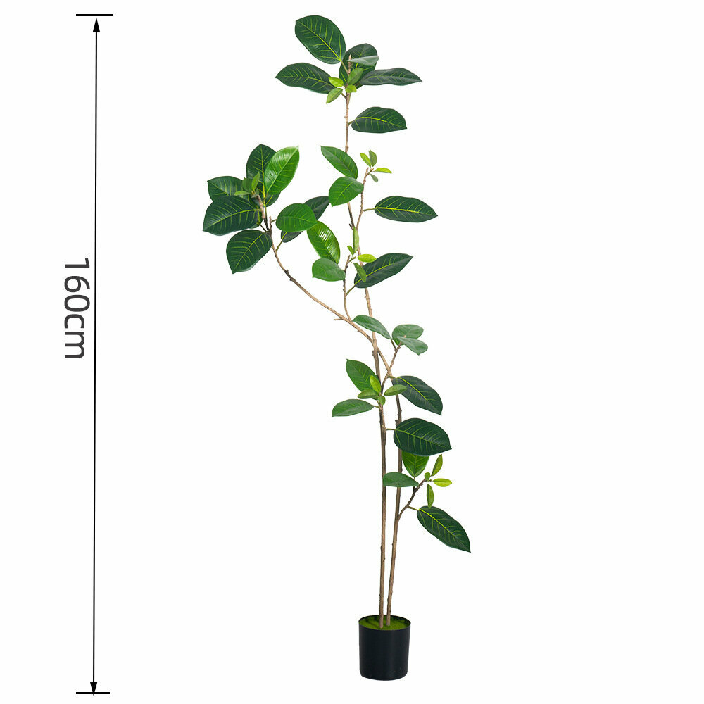 Источник Бангладеш Фикус Имитация зеленого растения Высококачественное легкое роскошное комнатное растение Бионическая цветка Большое напольное искусственное растение в горшке