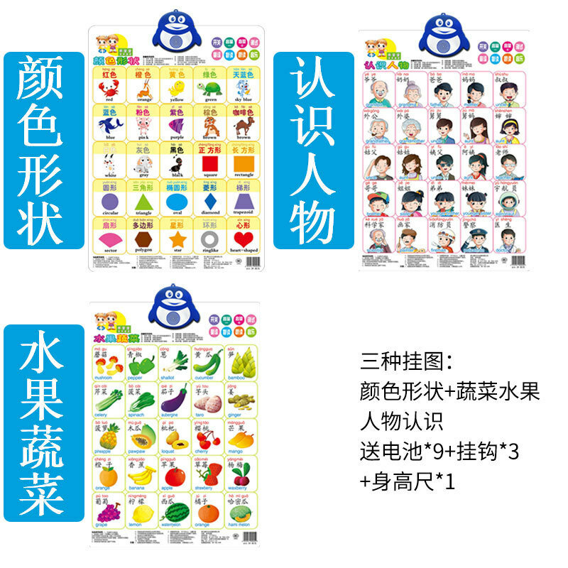 Таблица умножения, математика, двусторонняя HD, сложение, вычитание, аудио, полный набор, цифровая наклейка на стену, методическая таблица